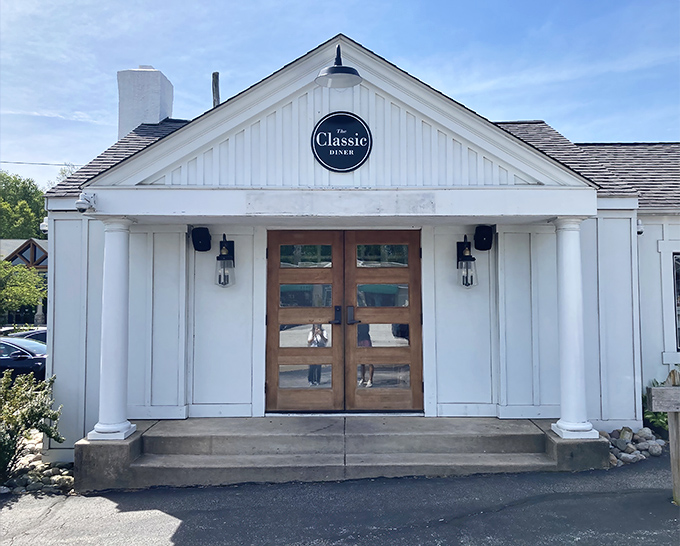 The Classic Diner's unassuming exterior hides Pennsylvania's worst-kept secret about incredible omelets inside.