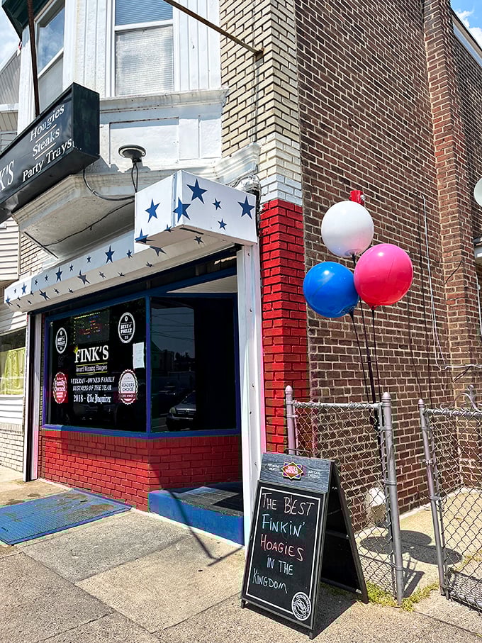 The unassuming storefront with its patriotic blue-starred awning stands like a sandwich sentinel in Northeast Philly. Awards proudly displayed hint at the treasures within.