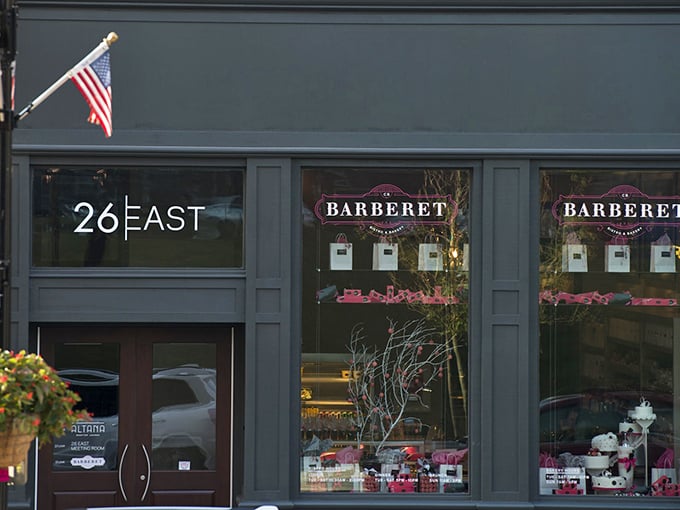 A slice of Paris on East King Street! The elegant gray façade with French flag proudly announces you've found Lancaster's gateway to authentic French patisserie.
