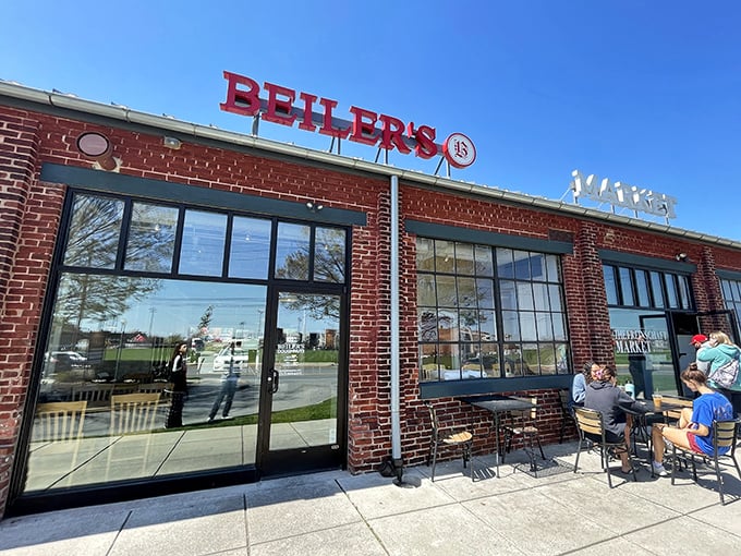 The brick facade of Beiler's might not scream "life-changing pastries inside," but that's part of its charm—like finding a treasure in the most unassuming package.