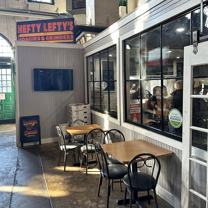 The storefront glows like a beacon for hungry souls seeking hoagie enlightenment in downtown York.