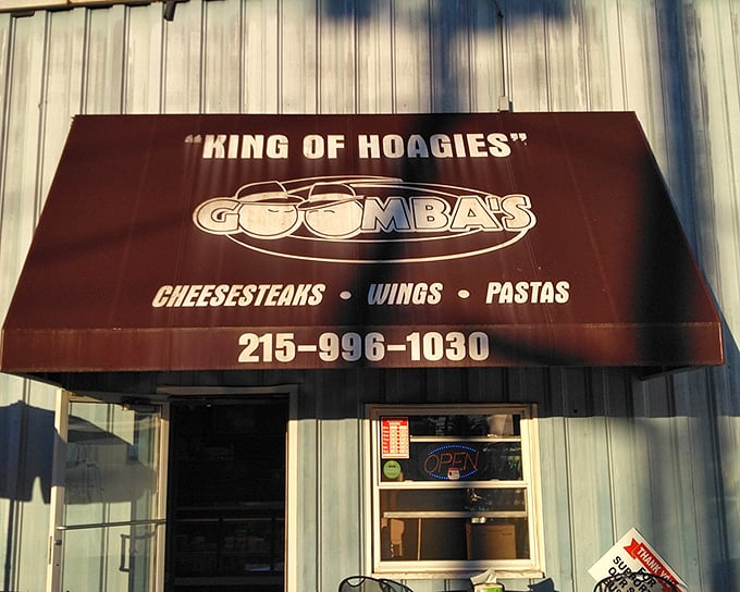 The bold declaration "KING OF HOAGIES" isn't just marketing—it's a promise that Goombas delivers on with every perfectly crafted sandwich.