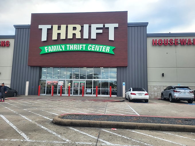 Like a beacon for bargain seekers, that giant "THRIFT" sign might as well say "ADVENTURE" for those who understand the joy of the hunt.