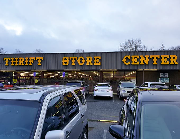Those yellow letters aren't just signage – they're a beacon calling bargain hunters from across Virginia.