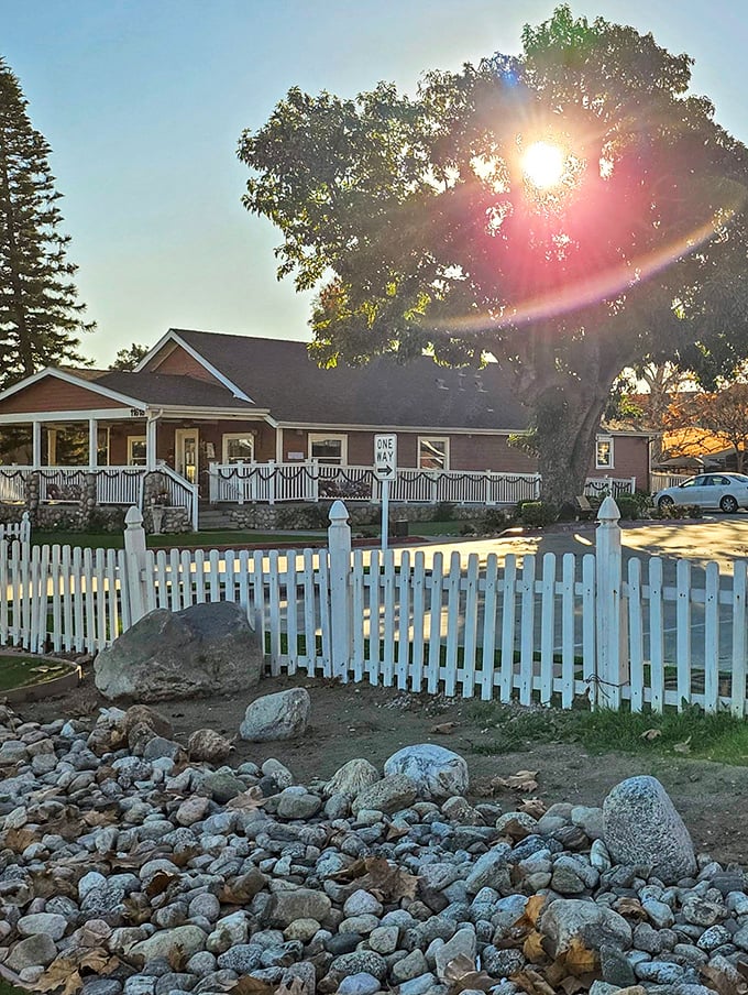 This charming cottage could easily be mistaken for your favorite aunt's house, complete with breakfast magic inside.