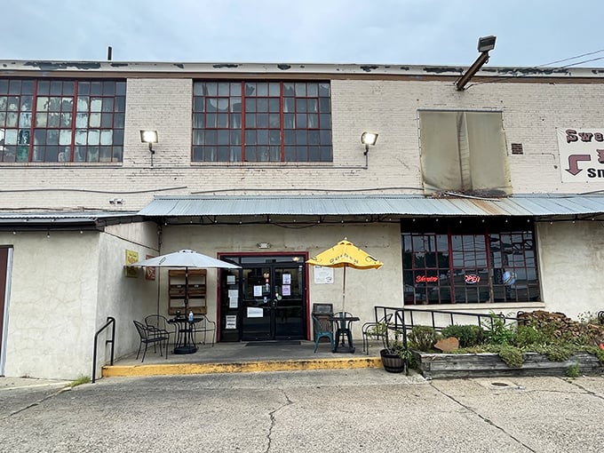 The unassuming exterior of Sweet Lucy's Smokehouse proves once again that the best barbecue joints often hide in plain sight, like culinary speakeasies of smoke and spice.