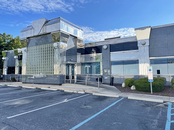 The Springfield Diner's striking exterior promises breakfast adventures that'll make your taste buds sing opera.