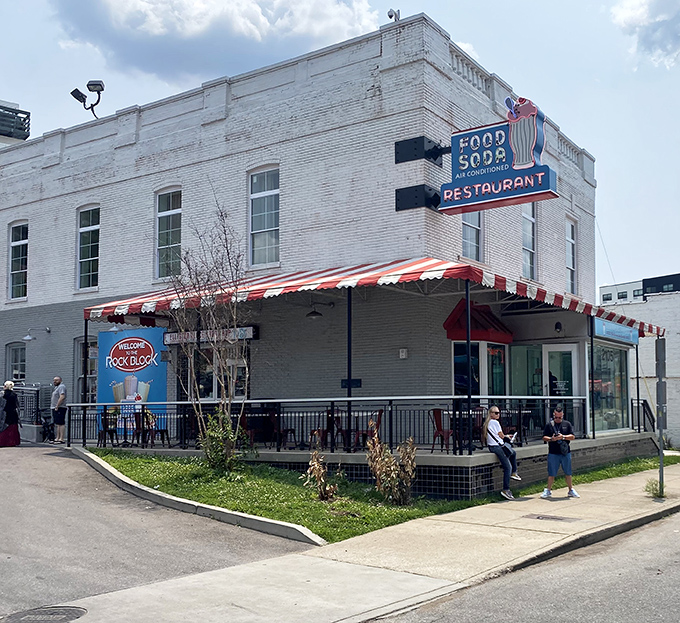 The white brick time machine on Elliston Place beckons with its iconic neon sign—a Nashville landmark promising sweet nostalgia and even sweeter treats.