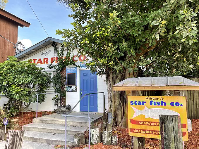 This humble white building with its blue door holds treasures that would make Blackbeard jealous.