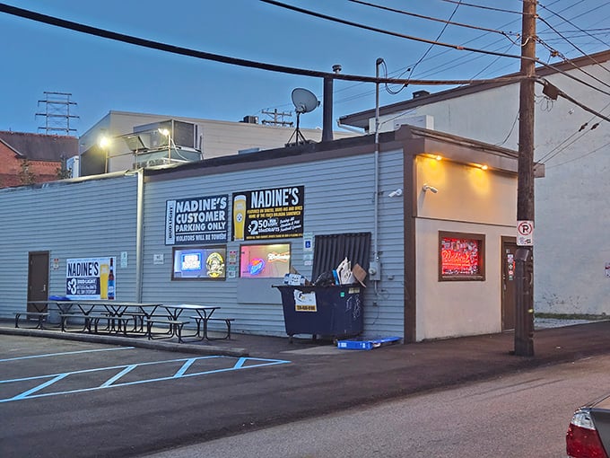 As evening falls, Nadine's modest exterior transforms into a beacon for locals seeking honest food without pretension – Pittsburgh's dining equivalent of a trusted friend.