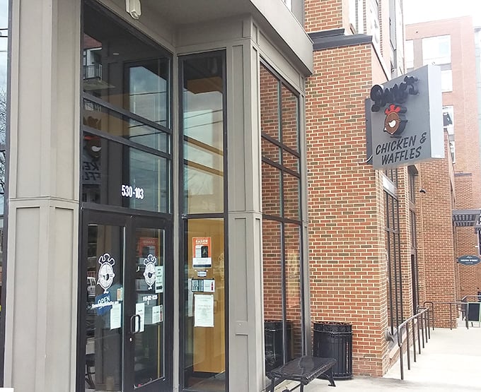 A modest storefront hides culinary greatness within – the restaurant equivalent of finding out your quiet neighbor is secretly a rock star.