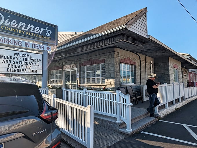 That welcoming entrance promises exactly what you hope for: comfort food without the fuss or pretense.