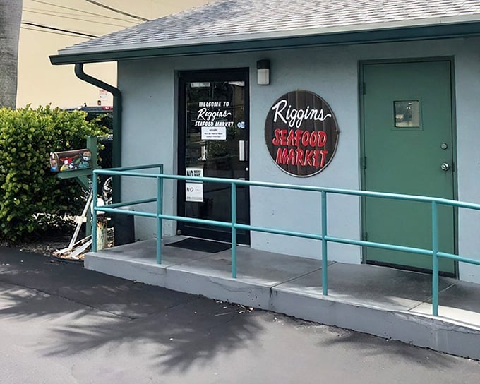 That green awning isn't just shade—it's a beacon calling seafood lovers to their happy place.