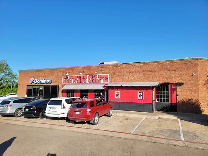 Don't let the unassuming facade fool you—this brick building with its bright red accents houses some of the most authentic Texas comfort food you'll ever taste.