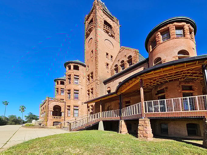 Rising in red sandstone grandeur, Preston Castle looms like California’s own Hogwarts—a magnificent time capsule brimming with untold stories.