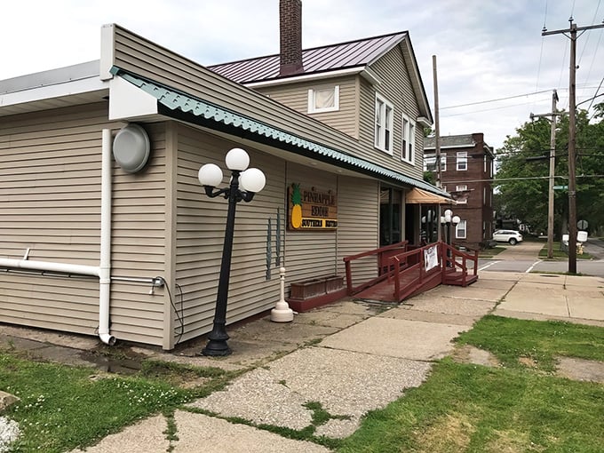 The unassuming exterior of Pineapple Eddie Southern Bistro proves once again that culinary treasures often hide in plain sight. Erie's best-kept secret stands ready to welcome hungry souls.