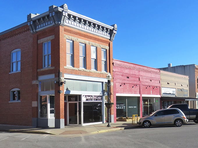 Historic brick buildings line Neosho's downtown square, where time seems to move at a pace that respects your afternoon nap schedule.