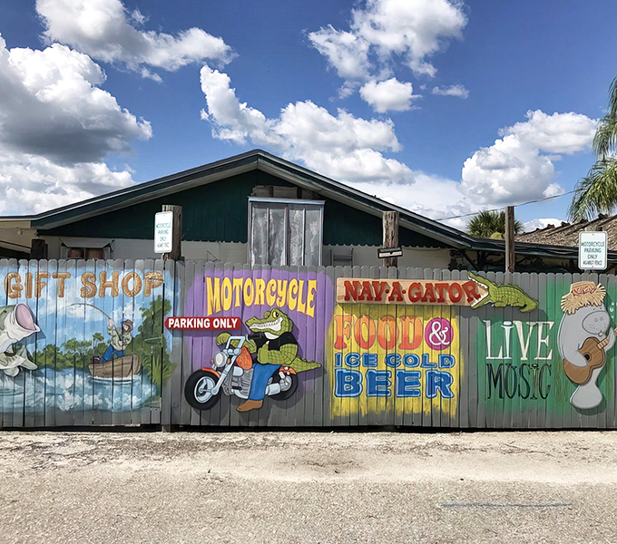 The unassuming exterior of Nav-A-Gator hides culinary treasures within, like finding a pearl in an oyster shell that happens to serve excellent cheeseburgers.