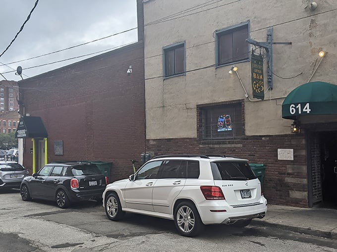 The unassuming exterior of Johnny's Little Bar might make you drive past it, but locals know this modest façade hides Cleveland's burger paradise.