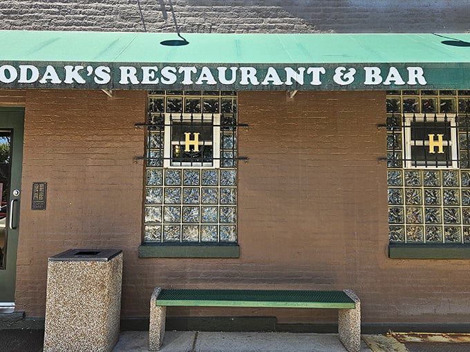 The unassuming facade of Hodak's hides culinary treasures within, like Superman disguising himself as Clark Kent – but with better fried chicken.