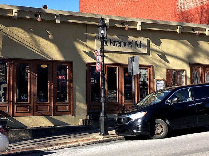 The unassuming exterior of The Governors' Pub hides culinary treasures that'll make you rethink everything.