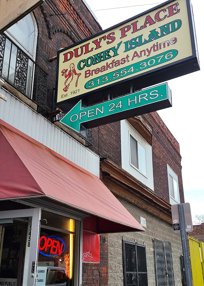 That iconic neon sign promises two things Michiganders hold sacred: 24-hour service and breakfast anytime. Life's simplest luxuries, right there on Junction Street.