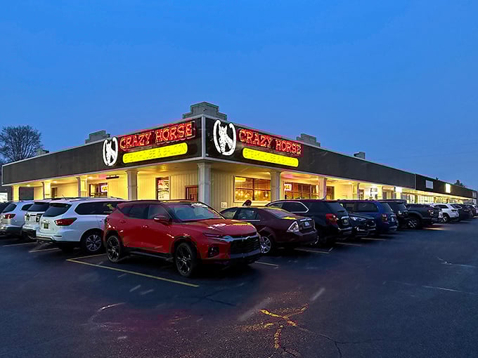 That packed parking lot tells the whole story – when locals fight for spots, you know something magical awaits inside.