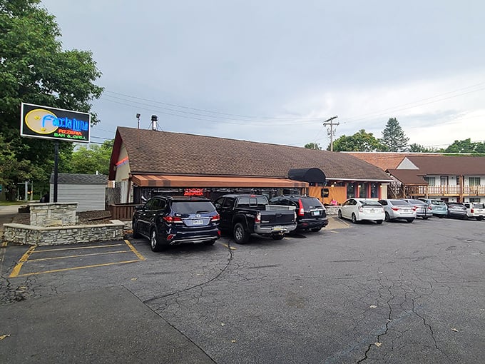 The unassuming exterior of Faccia Luna hides culinary treasures within, like finding an Italian grandmother's kitchen tucked into State College's landscape.