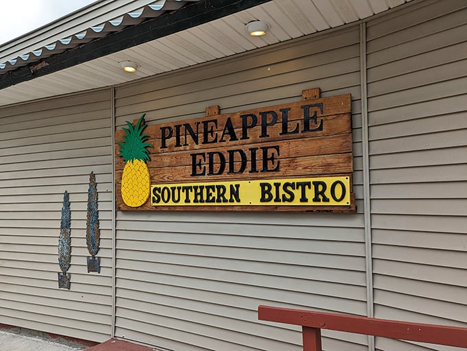 That wooden pineapple sign isn't just decoration—it's a universal symbol promising Southern hospitality with Caribbean flair.