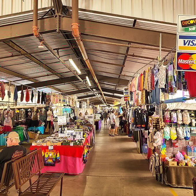 The shopping equivalent of the Yellow Brick Road – covered walkways lined with treasures stretching as far as the eye can see.