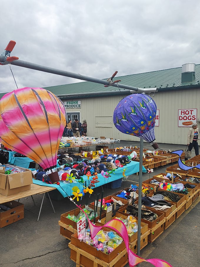 The outdoor vendor area at Silver Moon is where treasure hunting begins in earnest. One person's garage cleanout becomes another's design inspiration!