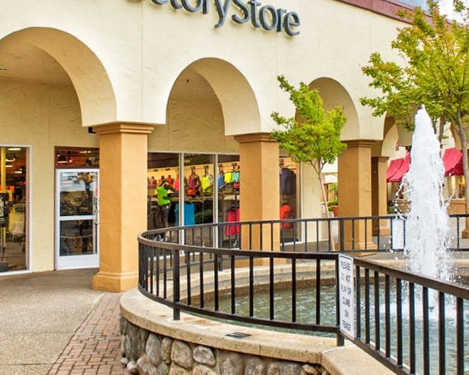 Mediterranean elegance meets bargain hunting paradise at Folsom Premium Outlets, where fountains and arched entryways create a shopping atmosphere worth the drive.