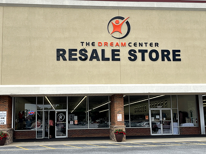 The unassuming storefront hides a treasure trove within—like finding out your quiet neighbor is secretly a rock star.