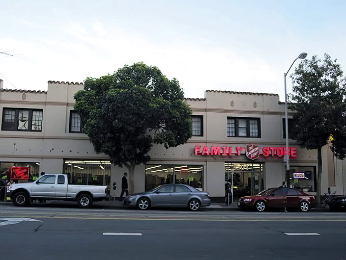 That classic stucco facade holds treasures that would make any bargain hunter's heart skip a beat.