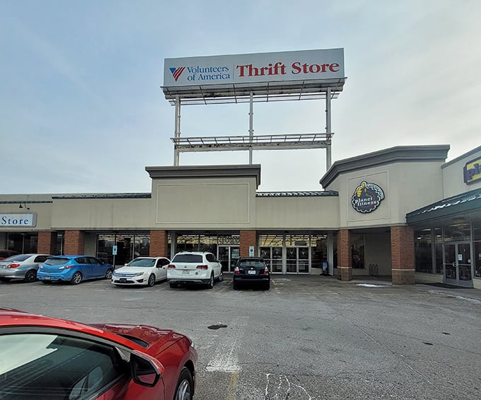 The treasure hunt begins! Volunteers of America Thrift Store on Indianola Avenue stands ready to welcome bargain hunters and nostalgia seekers alike.