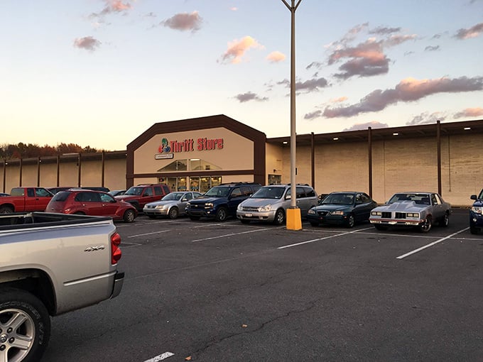The unassuming exterior of CommunityAid belies the wonderland of bargains waiting inside – like finding a five-star buffet in a strip mall.