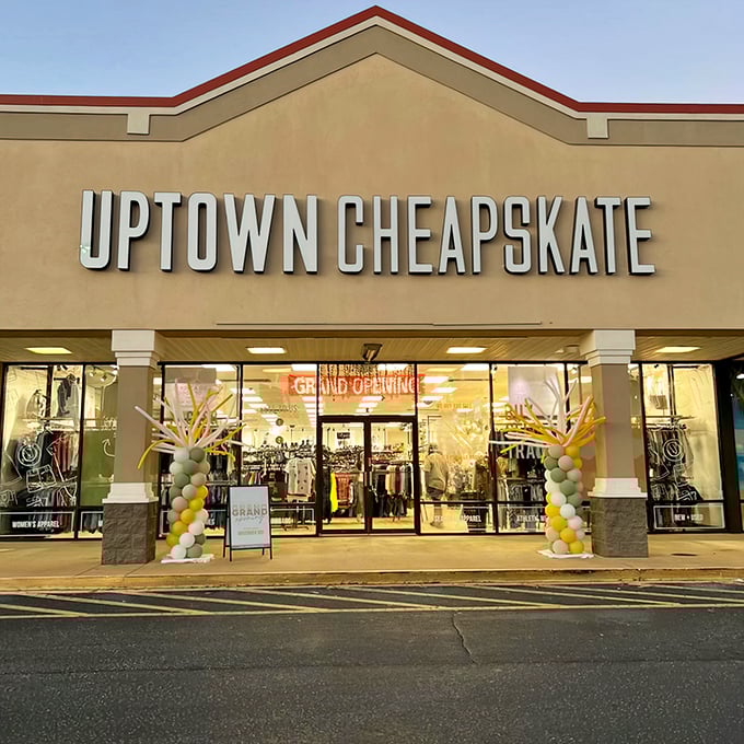 The storefront beckons like a siren song to bargain hunters. That bold sign might as well read "Treasure Awaits Within."