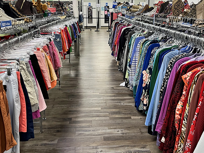 ThriftSmart's cheerful yellow lightbulb logo isn't just cute branding—it's the perfect symbol for the "aha!" moments waiting inside this Nashville treasure trove.
