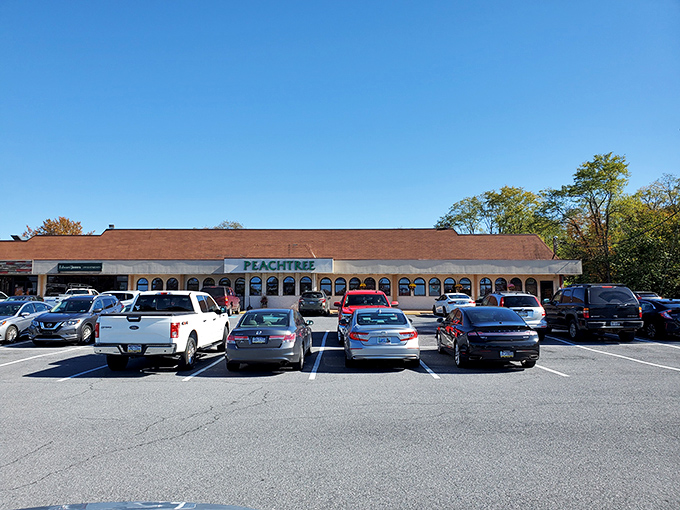 The modest brick facade and green signage might not scream "food paradise," but trust me—this is where breakfast dreams come true.