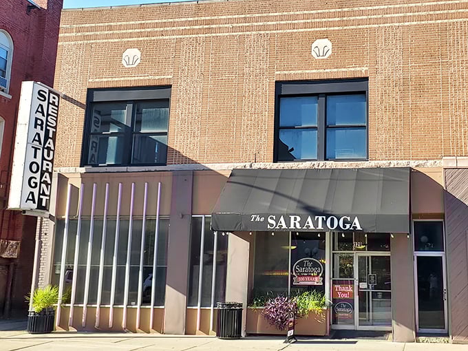 The unassuming brick façade of The Saratoga in downtown Warren hides culinary treasures within, like finding a diamond in your grandmother's jewelry box.