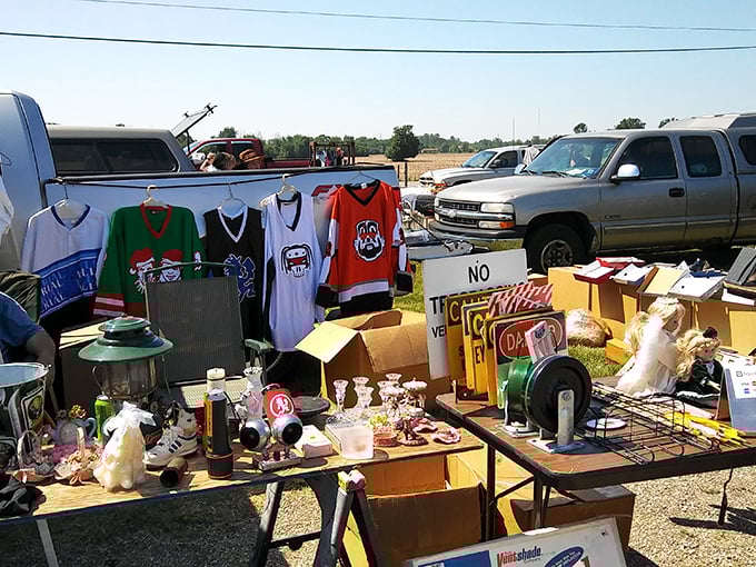 One person's castoffs become another's treasures at Armada Flea Market, where hockey jerseys and vintage knickknacks await their second chance at greatness.