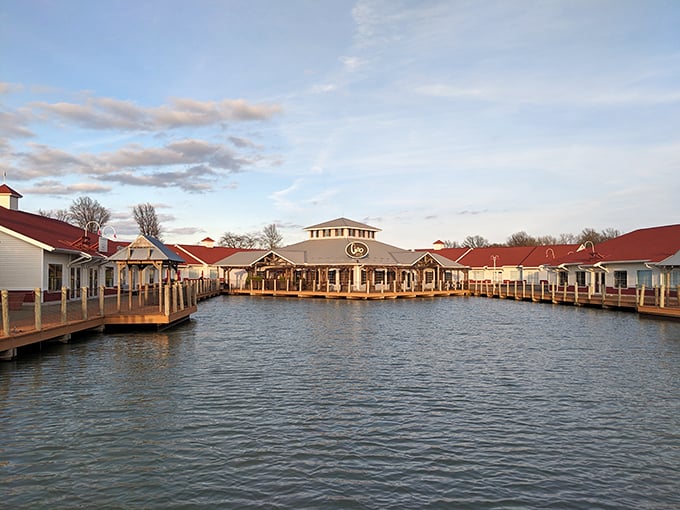 Harbor Light Landing's horseshoe-shaped marina creates a postcard-perfect setting where shopping and dining meet Lake Erie's shimmering waters.
