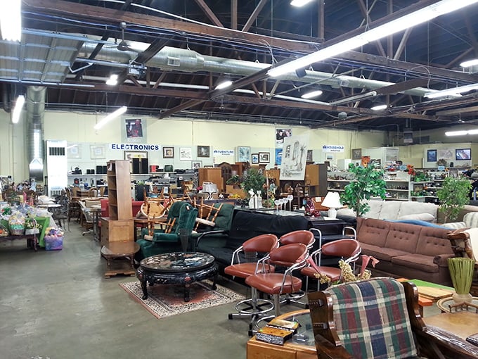 SuperThrift's sprawling furniture section could furnish a small village or your dream living room—all without the financial regret that follows most retail therapy sessions.