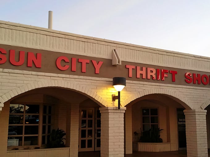 The unassuming storefront that houses Arizona's best-kept secret for bargain hunters seeking retail redemption.