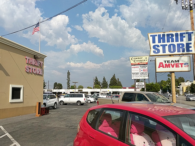 Under the California sky, AMVETS stands like a beacon for bargain hunters—where your wallet stays as full as your shopping bags.