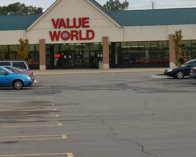 The unassuming storefront of Value World beckons like a siren call to bargain hunters. Behind those doors lies a universe of possibilities and price tags that won't make you wince.