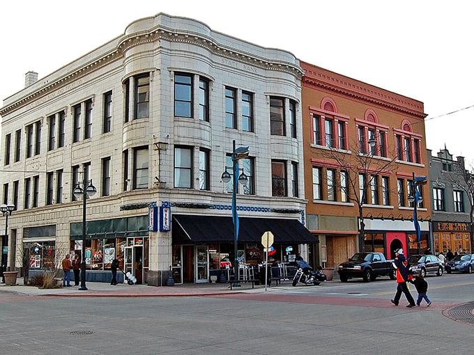 Downtown Moline's historic architecture tells stories of bygone eras while housing modern businesses—a perfect blend of past and present along the Mississippi.