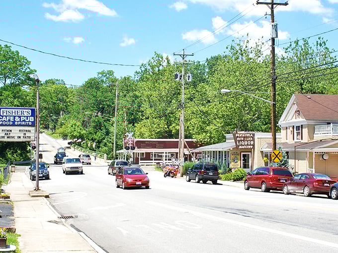 Main Street Peninsula offers that perfect small-town vibe where Fisher's Café & Pub beckons with the promise of good food and even better stories.
