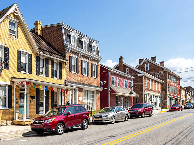 Bedford's main street looks like it was plucked straight from a Hallmark movie, but with better architecture and actual affordability.
