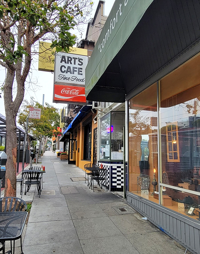 The unassuming storefront of Art's Cafe stands like a time capsule on Irving Street, promising "Fine Food" with zero pretension and 100% delivery.